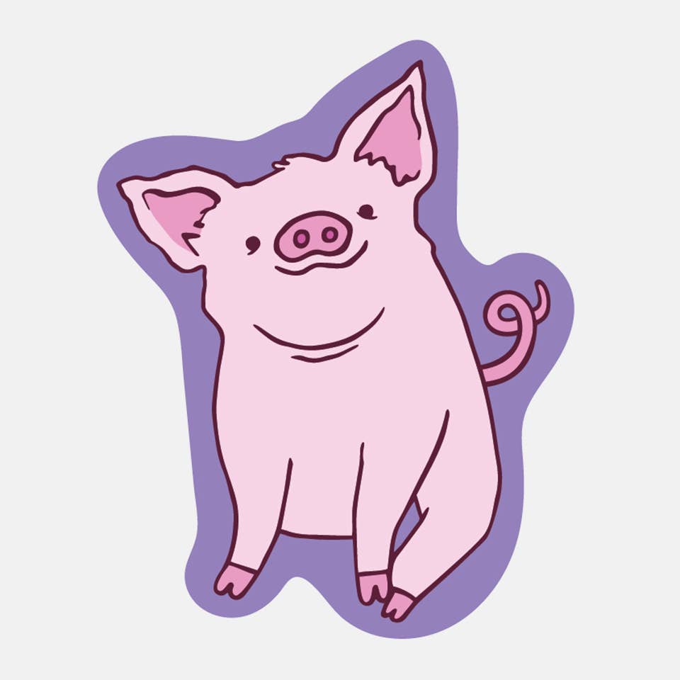 Piggy Sticker – Pretty Good Co.