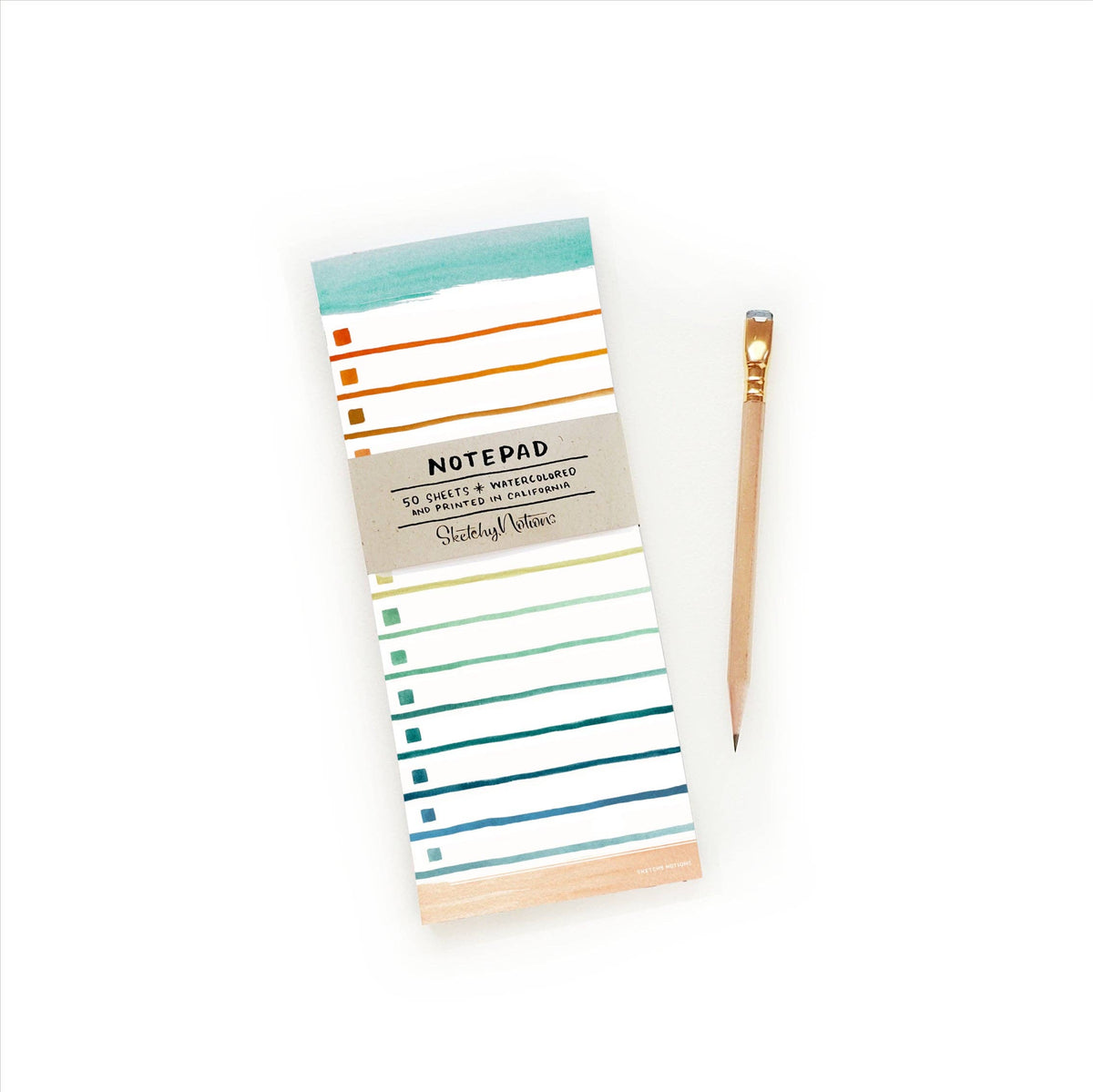 Watercolor Rainbow Checklist Notepad – Pretty Good Co.