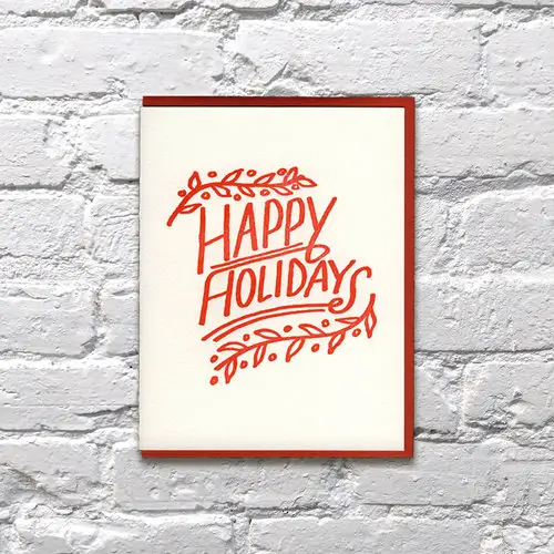 Happy Holidays Handwritten Greeting Card – Pretty Good Co.
