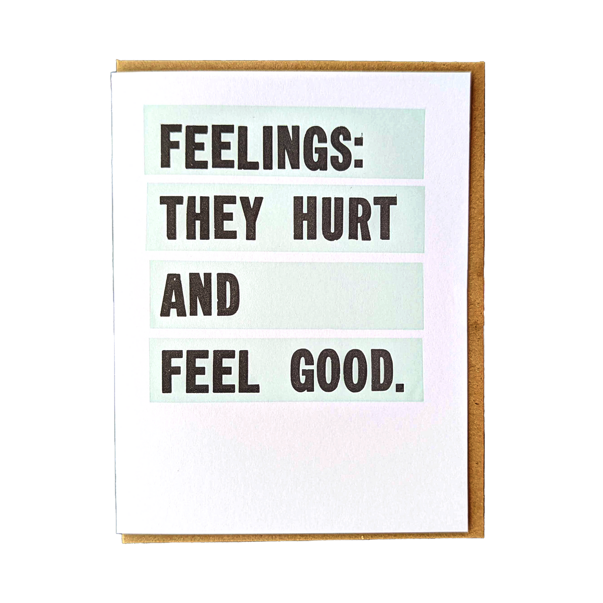 Feelings Cards Hurt & Feel Good Greeting Card – Pretty Good Co.