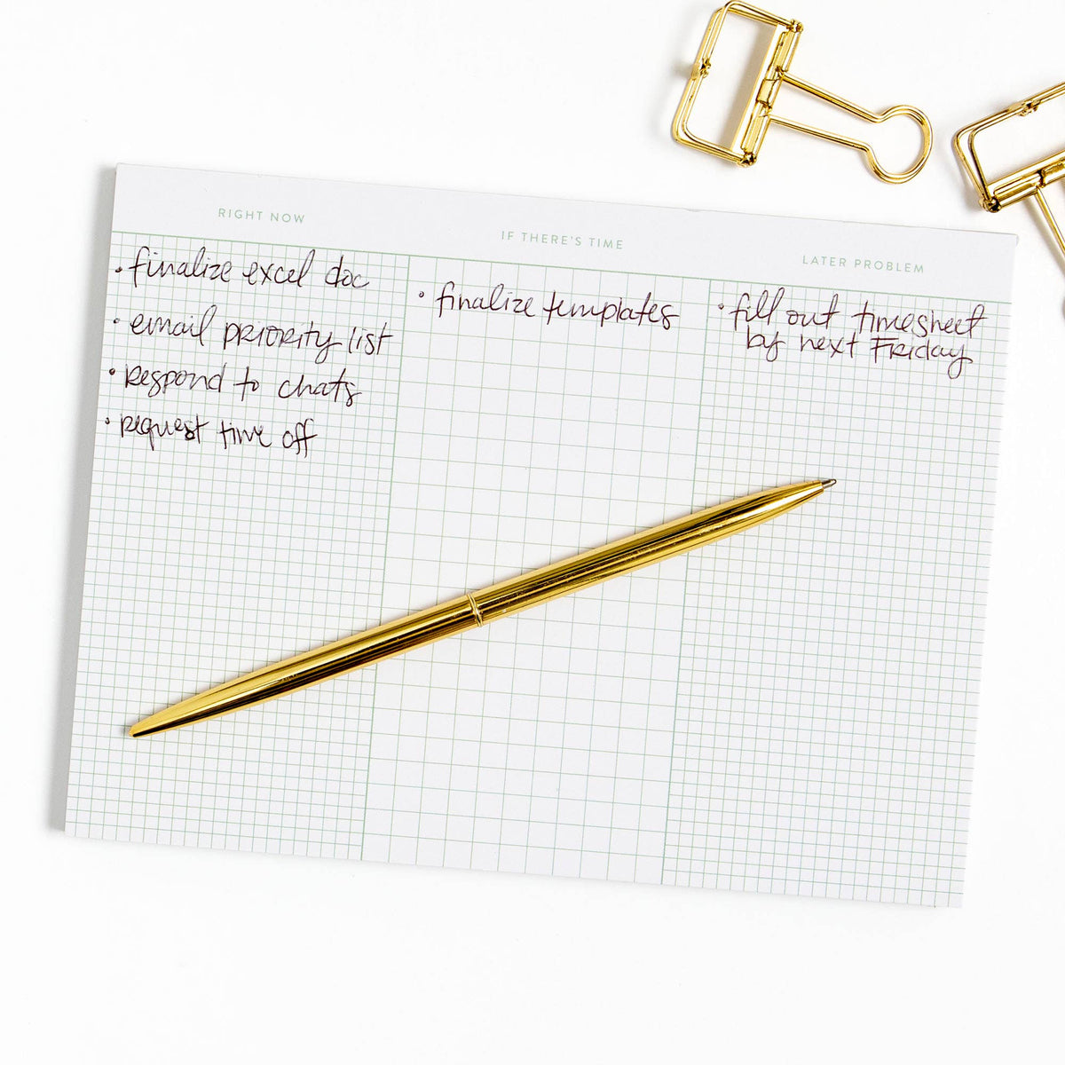 To Do List Grid Notepad – Pretty Good Co.