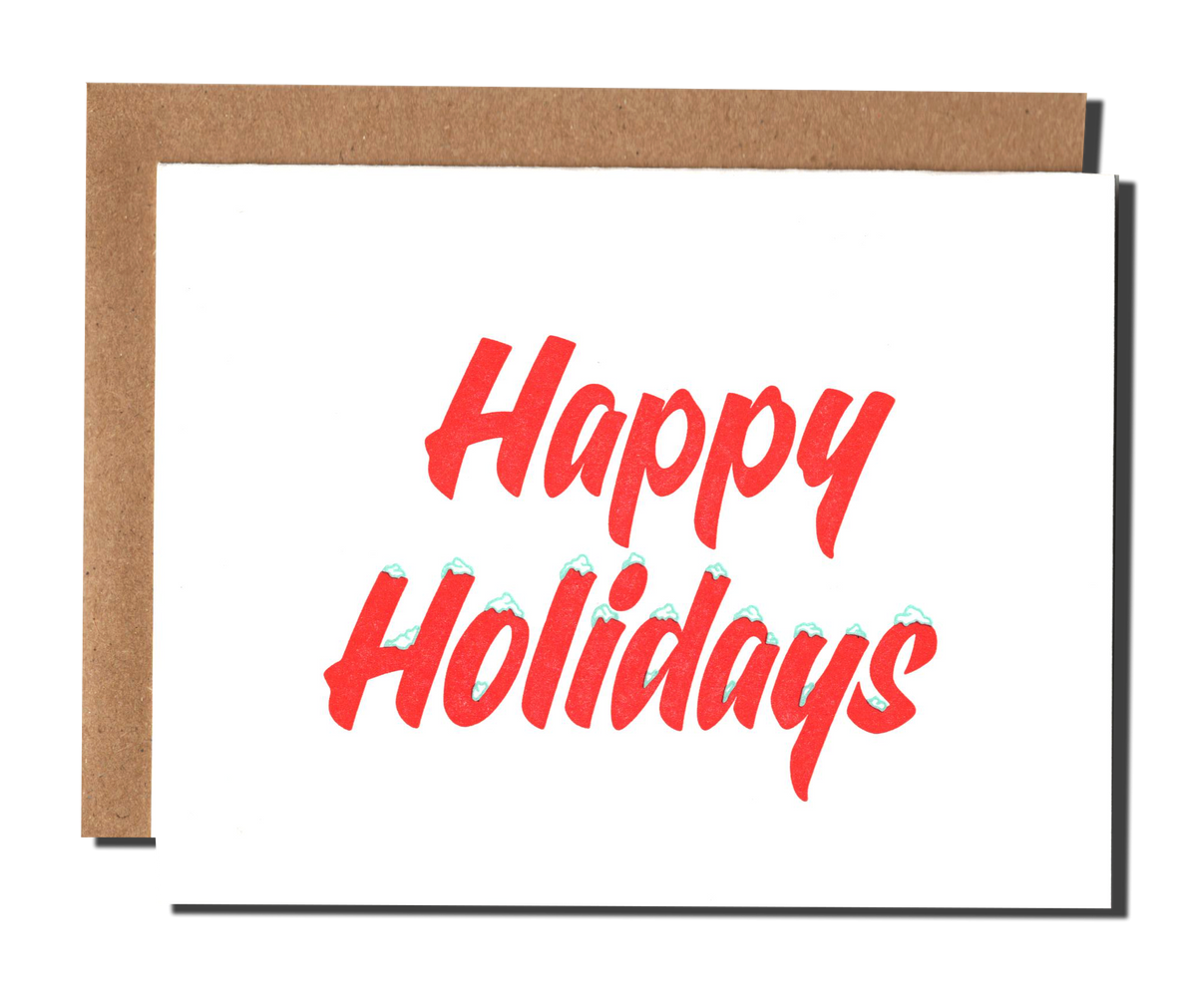 Happy Holidays sign painter card – Pretty Good Co.