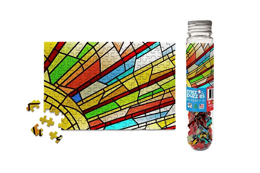Stained Glass Window MicroPuzzle Mini Jigsaw Puzzle – Pretty Good Co.