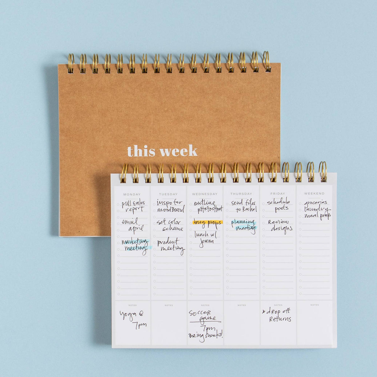 Spiral Weekly Planner – Pretty Good Co.